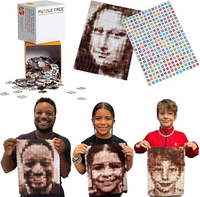 Amazon.com: Puzzle Face - 300 Piece Jigsaw Puzzle to Make Any Face ...