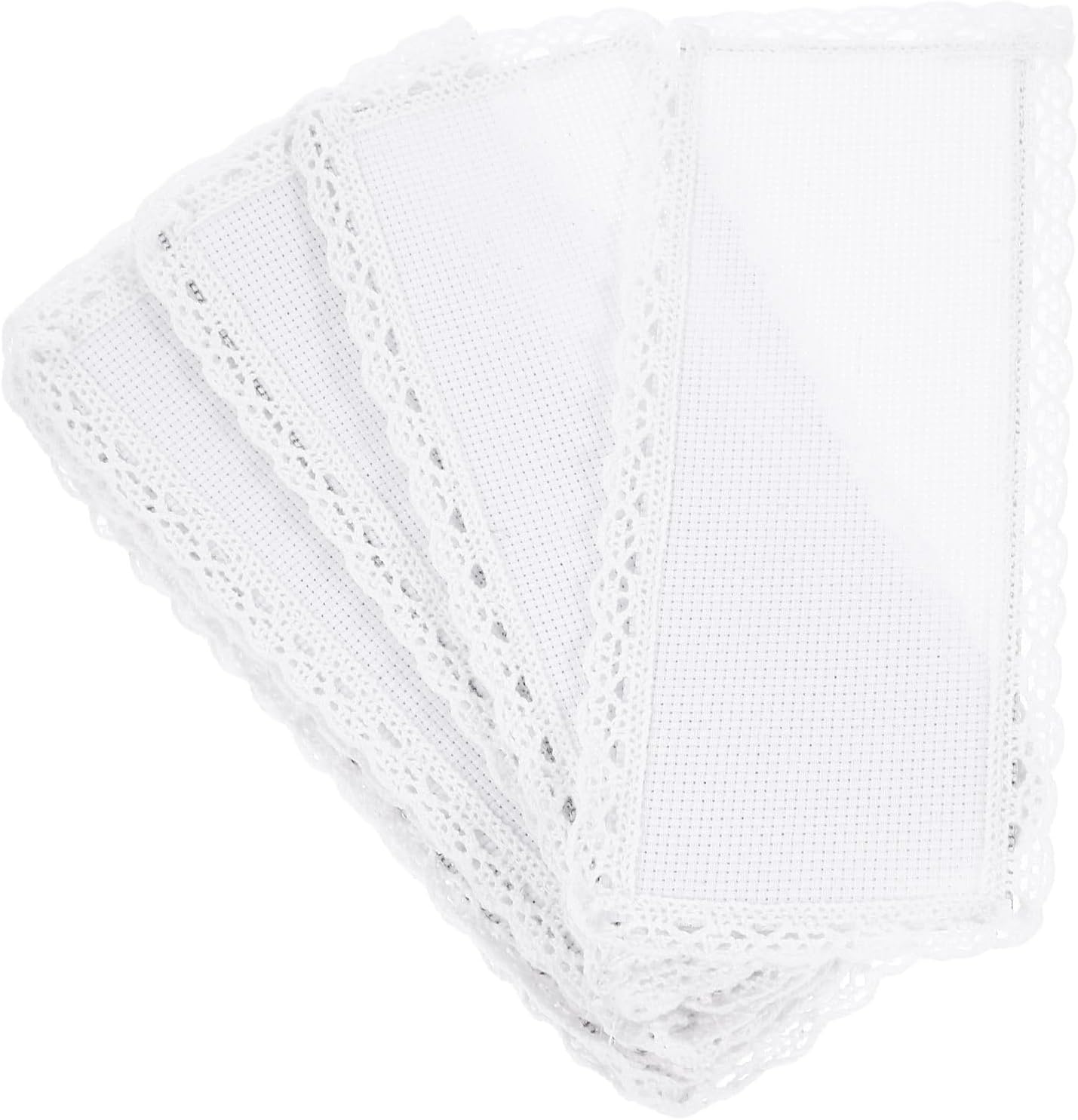 Amazon.com: LALAFINA 10pcs Cross Stitch Bookmarks Cotton Fabric ...