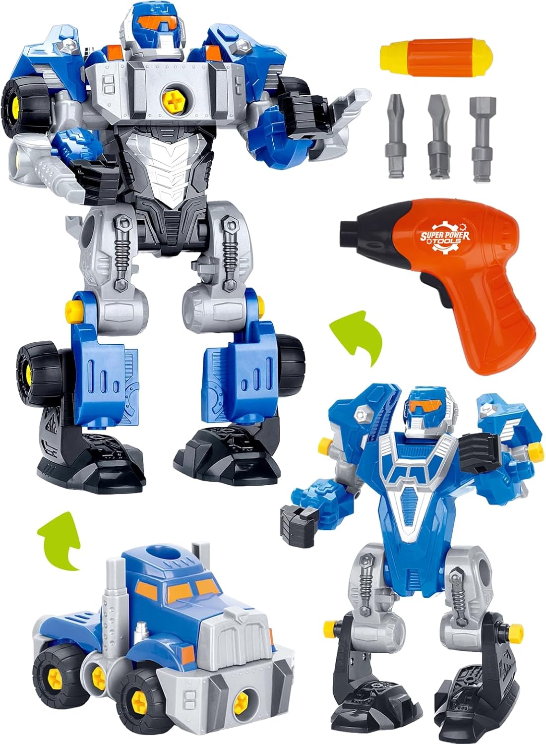 Amazon.com: Take Apart Robot Toy with Power Drill – 3-in-1 STEM ...