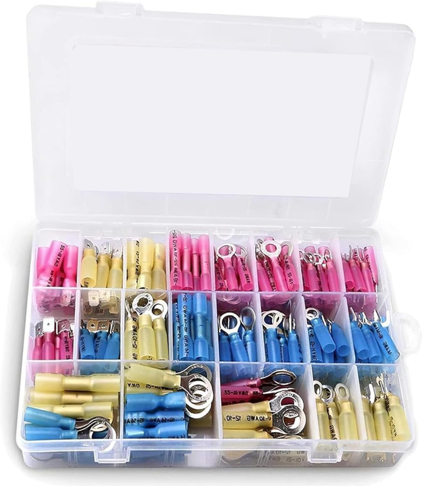 AIMALL 240PCS Heat Shrink Wire Connectors,Waterproof Electrical Crimp ...