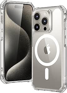 Amazon.com: ESR for iPhone 15 Pro Case, Compatible with MagSafe, Set with 2 Screen Protectors ...
