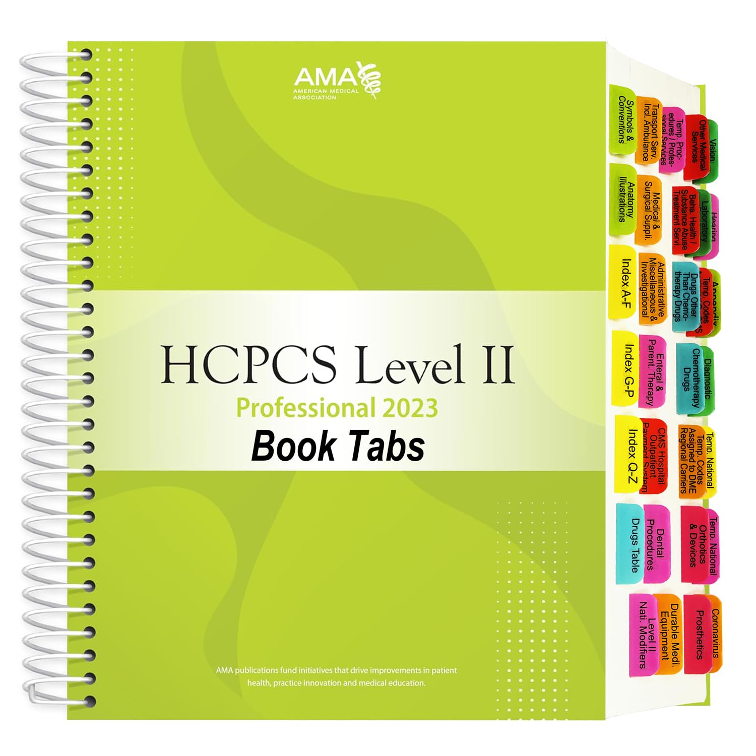 Amazon.com : Generic 56 Book Tabs for HCPCS 2023/2024 Level II Professional Edition (AMA Version ...