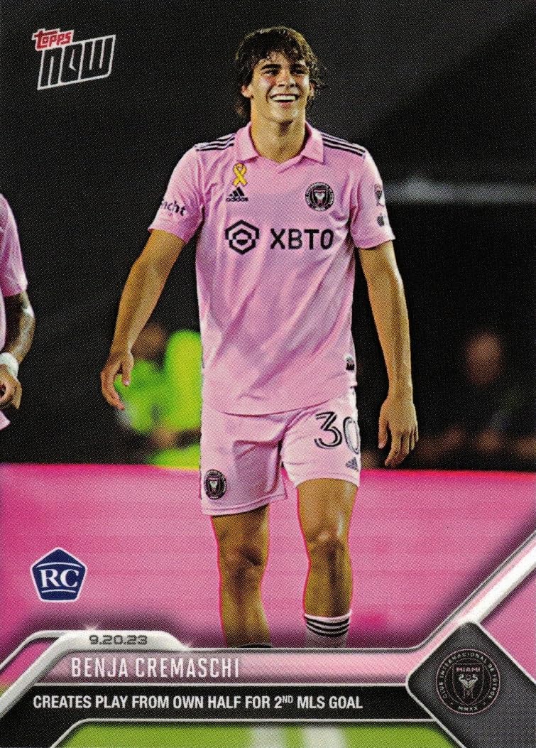 Amazon.com: 2023 Topps Now MLS Soccer #198 Benjamin (Benja) Cremaschi Rookie Card - Inter Miami ...