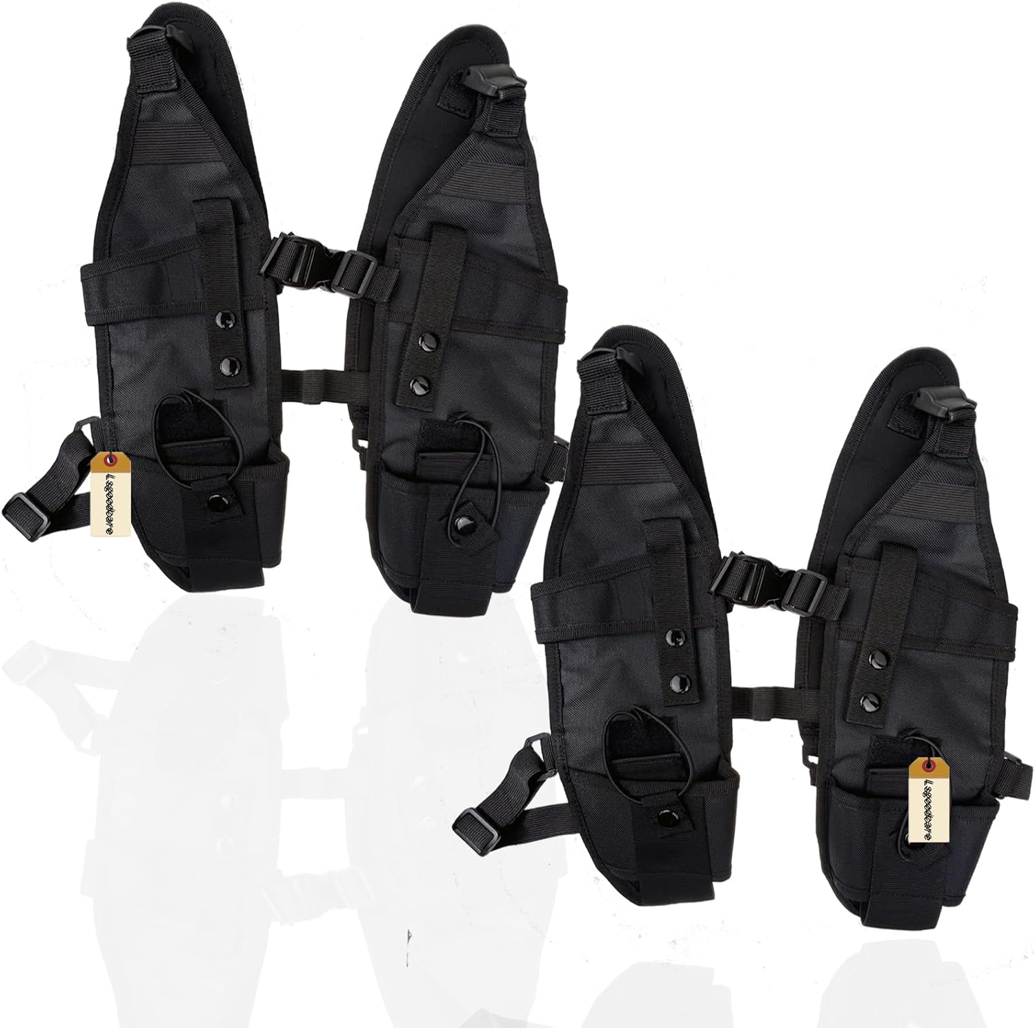 Amazon.com: Lsgoodcare 2Pcs Double Radio Shoulder Holster Chest Harness ...