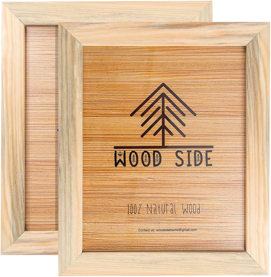 Amazon.com - Rustic Wooden Picture Frame 5x7 Inch - Set of 2 - Natural ...