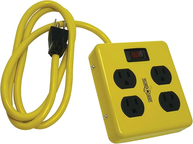 Amazon.com: Yellow Jacket 2177N Metal Power Block with 4 Outlets and ...