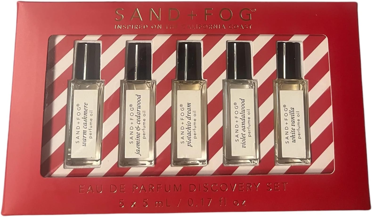 Amazon.com : Sand + Fog Eau de Parfum Oil Discovery Set, 5 Scents, 5 x ...