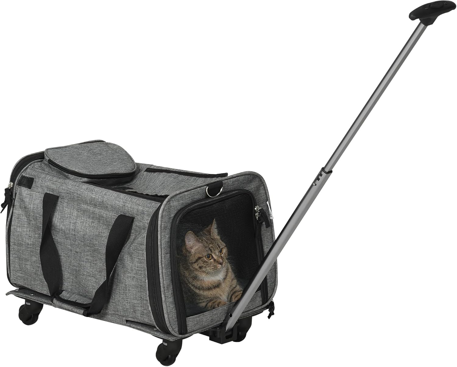 PawHut Trasportino per Cani e Gatti 4 in 1 Pieghevole in Tessuto Oxford ...