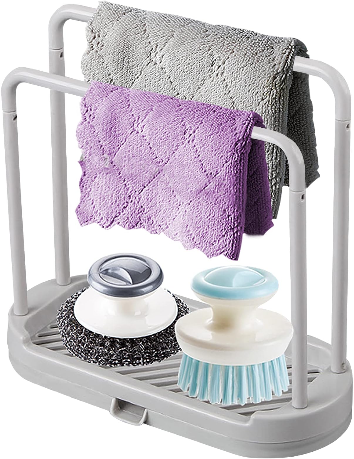 Amazon.com - Feel Soon Retail Dishcloth Holder Sponge Holder Stand Rack ...
