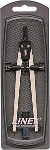 Linex Compass 100552550 Part NO Joints Adjustable Quick Draws Circles ...