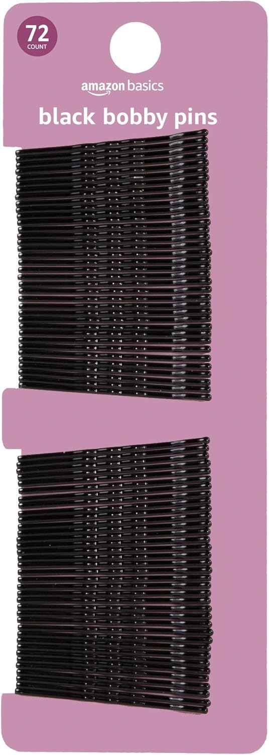 Amazon.com : Amazon Basics Bobby Pins, Black Hair Pins for all Hair ...