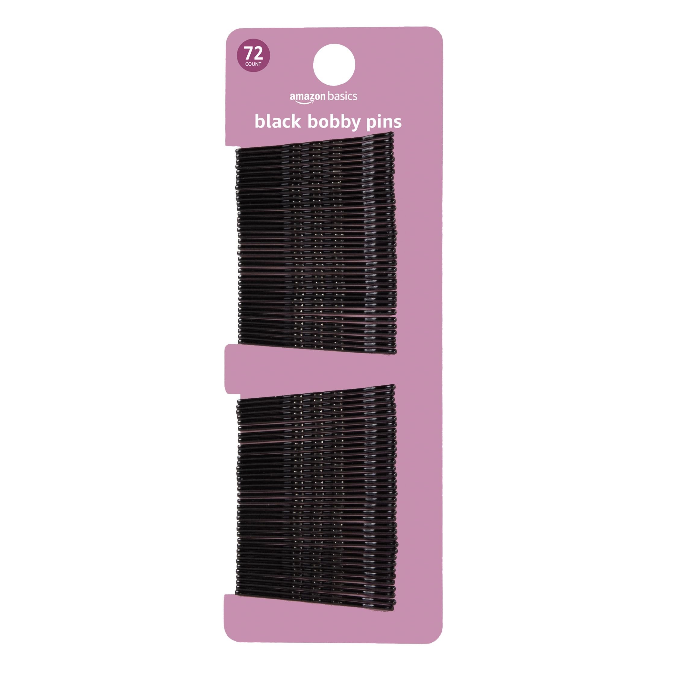 Amazon.com : Amazon Basics Bobby Pins Black 72 Count : Beauty ...