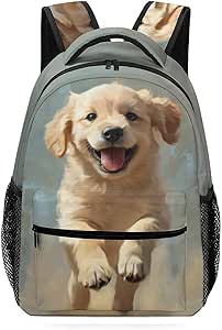 Amazon.com: GNEW Dog Backpack Cute Happy Running Labrador Puppy ...