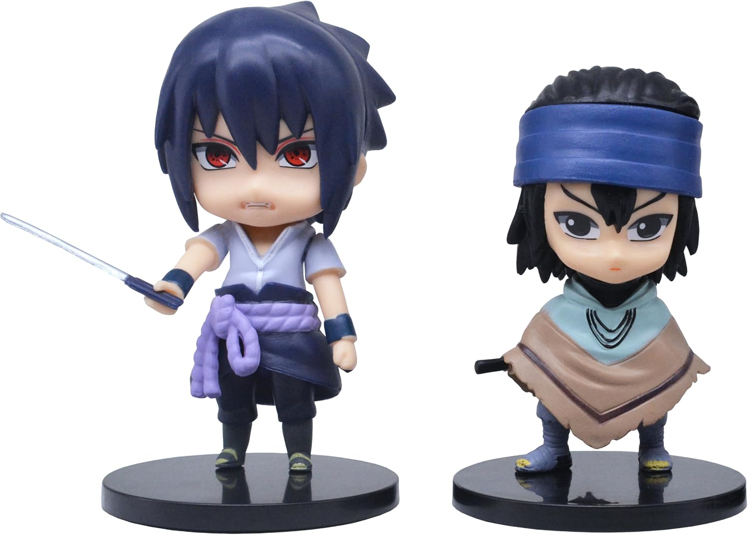 Indorasen Anime Characters Chibi Uchiha Sasuke Figure Set,2 Pieces ...
