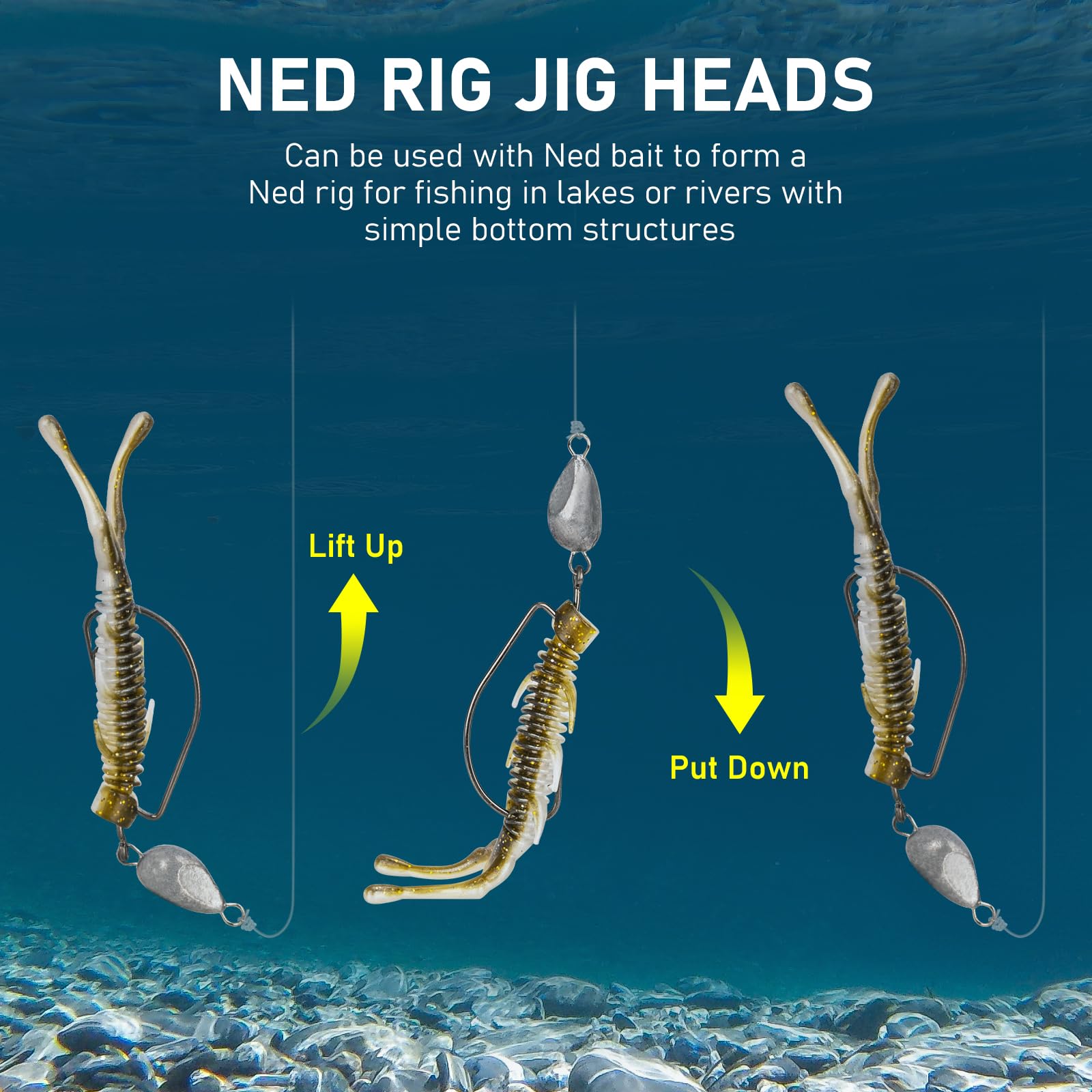Snapklik.com : Fish Eye Swimbait Jig Heads, 20PCS Weighted Swimbait Jig ...