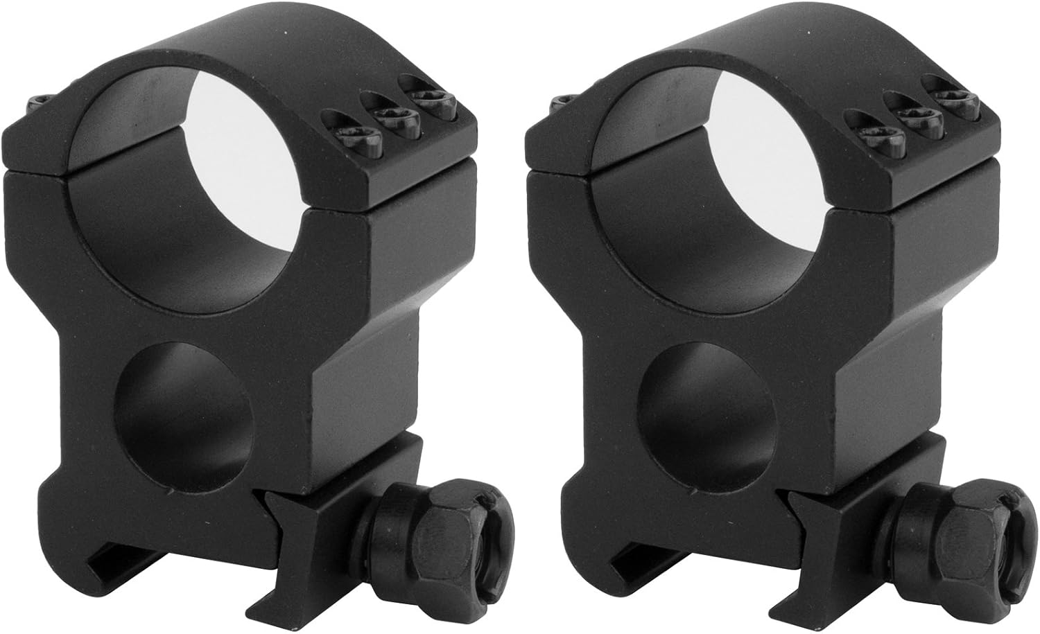 Amazon.com : Monstrum High Profile Picatinny Scope Rings with See ...