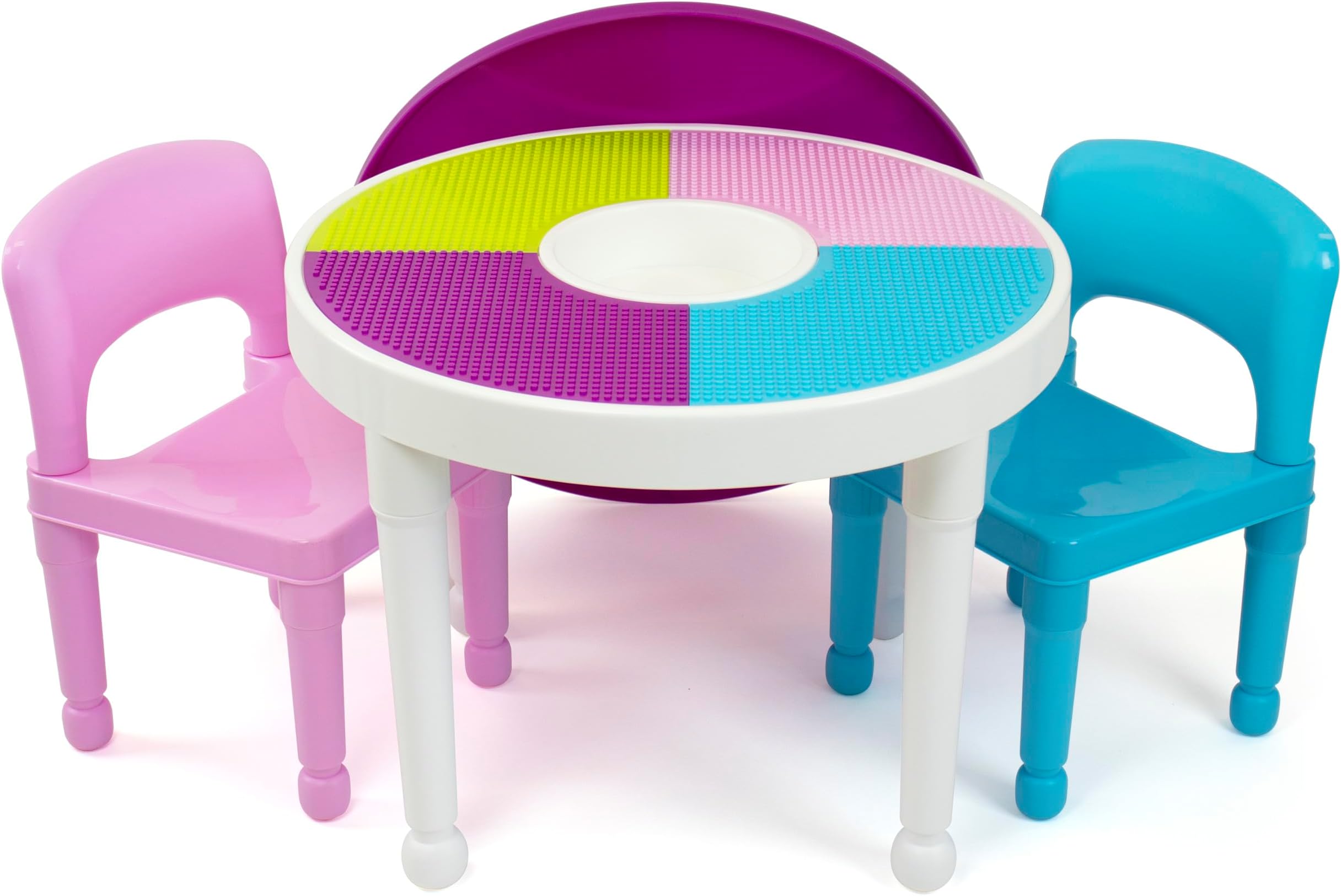Amazon.com: DOREROOM Kids Table and Chair Set, Plastic Children ...