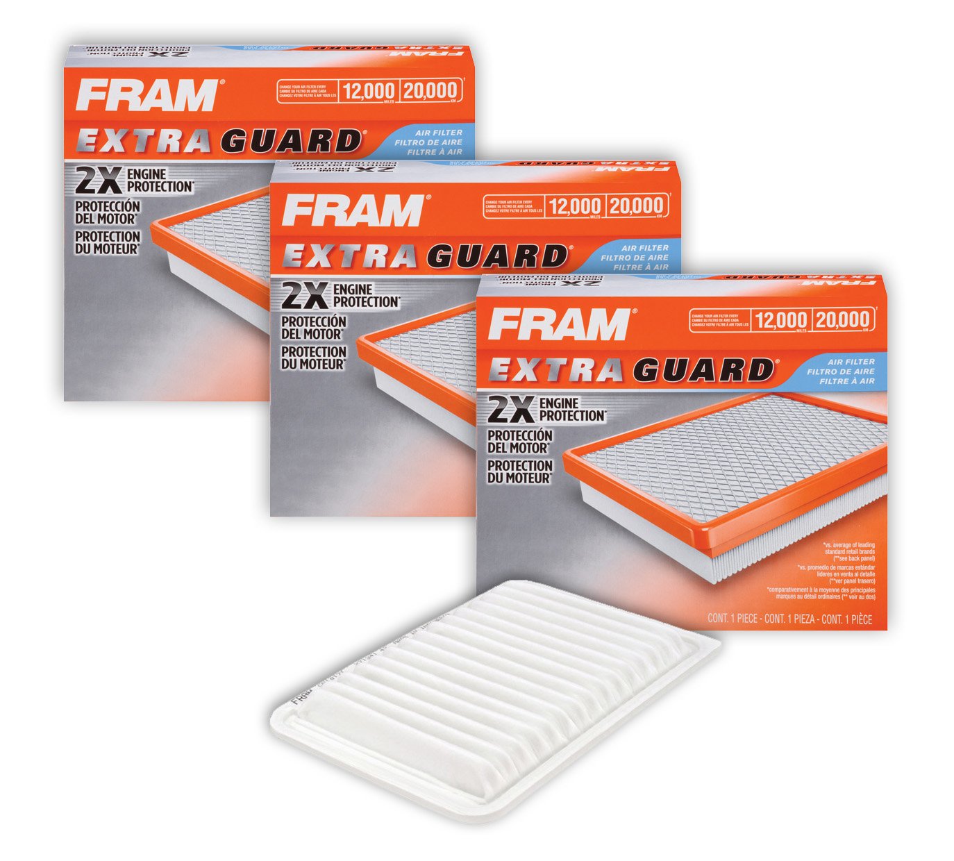Amazon.com: Fram CA10171 Extra Guard Panel Air Filters (3 Pack ...