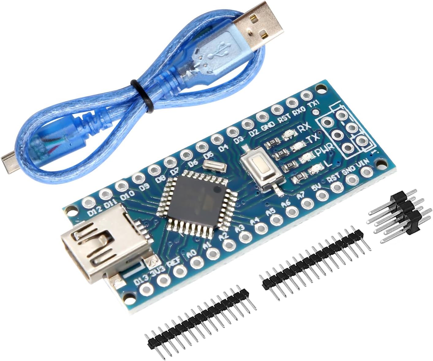 Amazon.com: Nano V3.0 Board with Cable, AYWHP 1PCS Nano Board ...