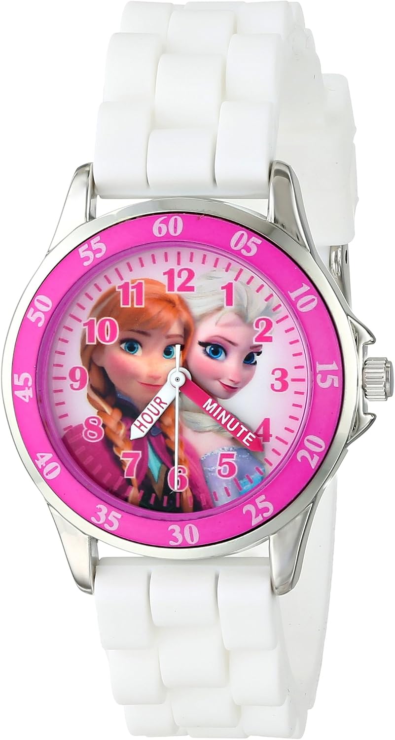 Amazon.com: Accutime Disney Kids' FZN3550 Frozen Anna and Elsa Watch ...