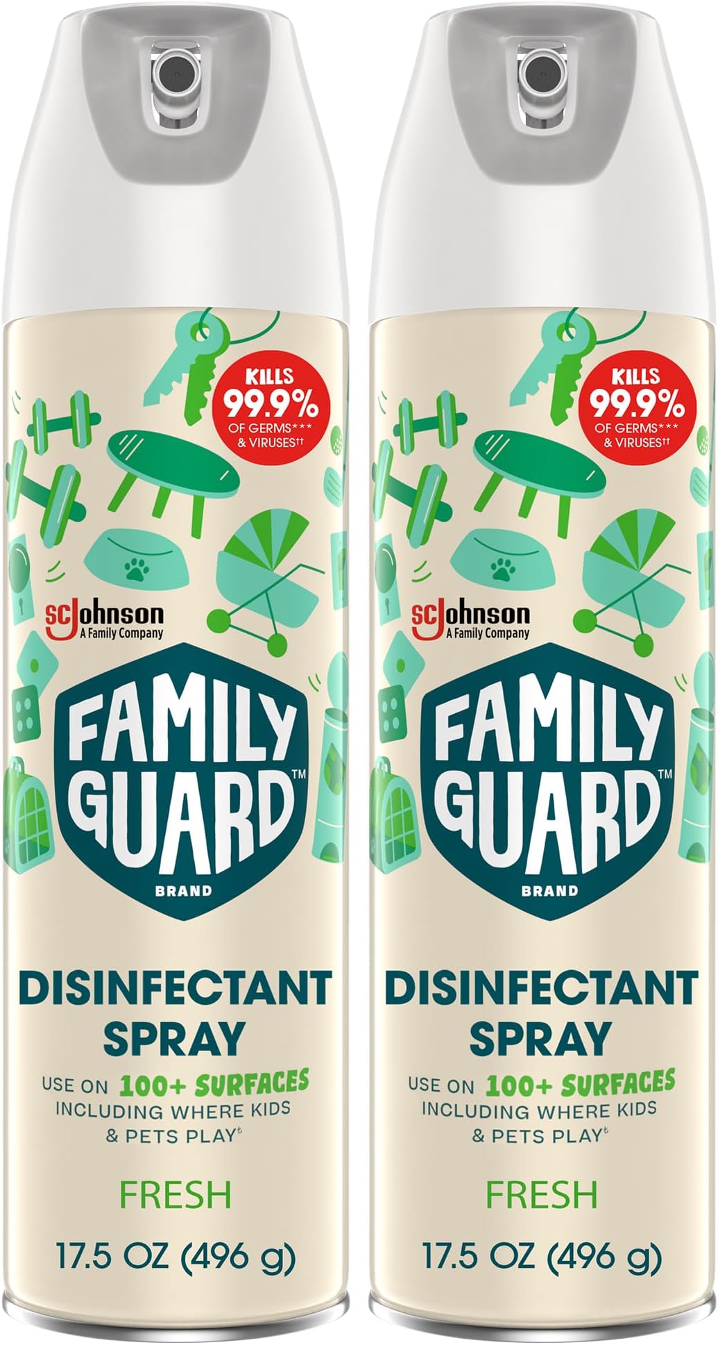 Amazon.com: FAMILYGUARD Brand Disinfectant Spray Aerosol, Antibacterial ...