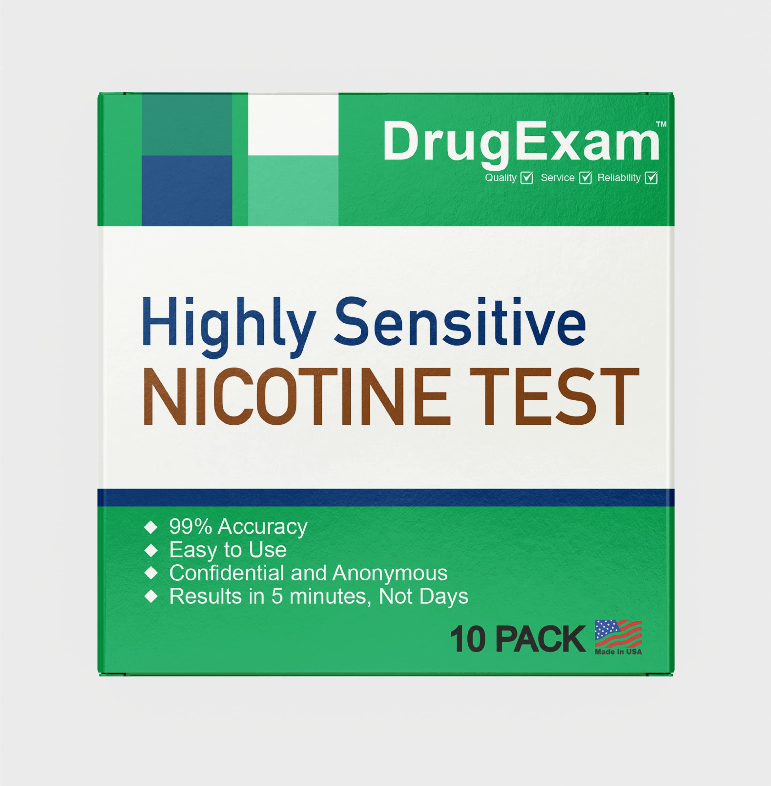 Snapklik.com : 10 Pack - Made In USA, Nicotine Tobacco Cotinine Urine ...