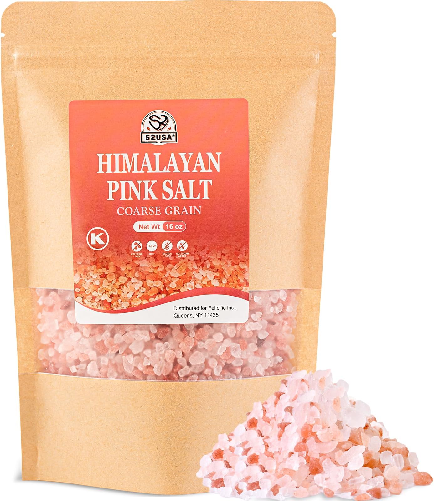 Amazon.com: Soeos Himalayan Pink Salt, Coarse Grain, 16 oz (1 Pound ...