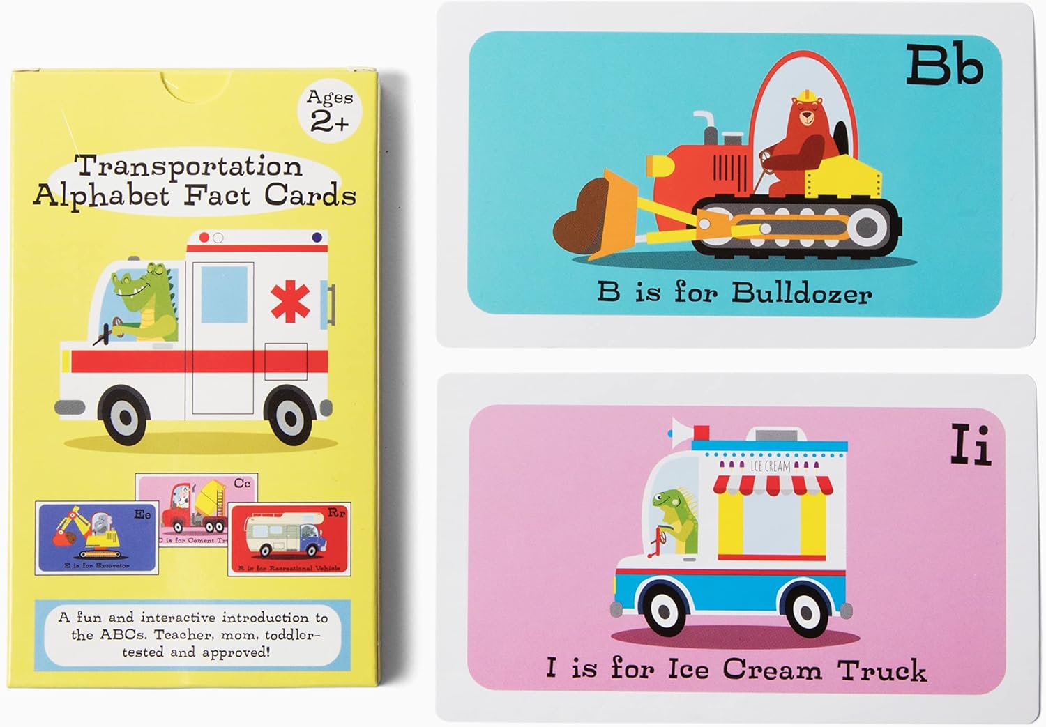 Tarjetas didácticas del alfabeto de transporte con datos divertidos ...