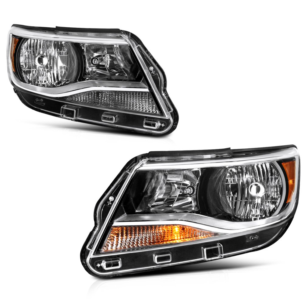 Amazon.com: VIPMOTOZ Black Housing OE-Style Headlight Headlamp Assembly ...