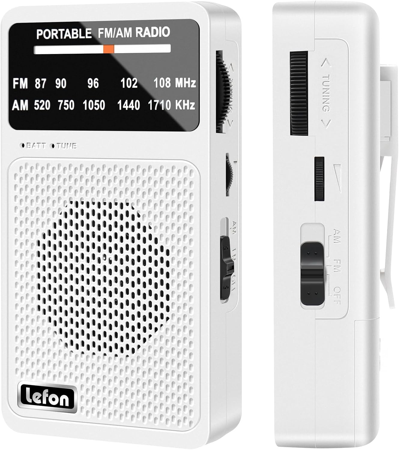 Amazon.com: TRELC Portable Radio AM FM, Pocket Radios with Excellent ...