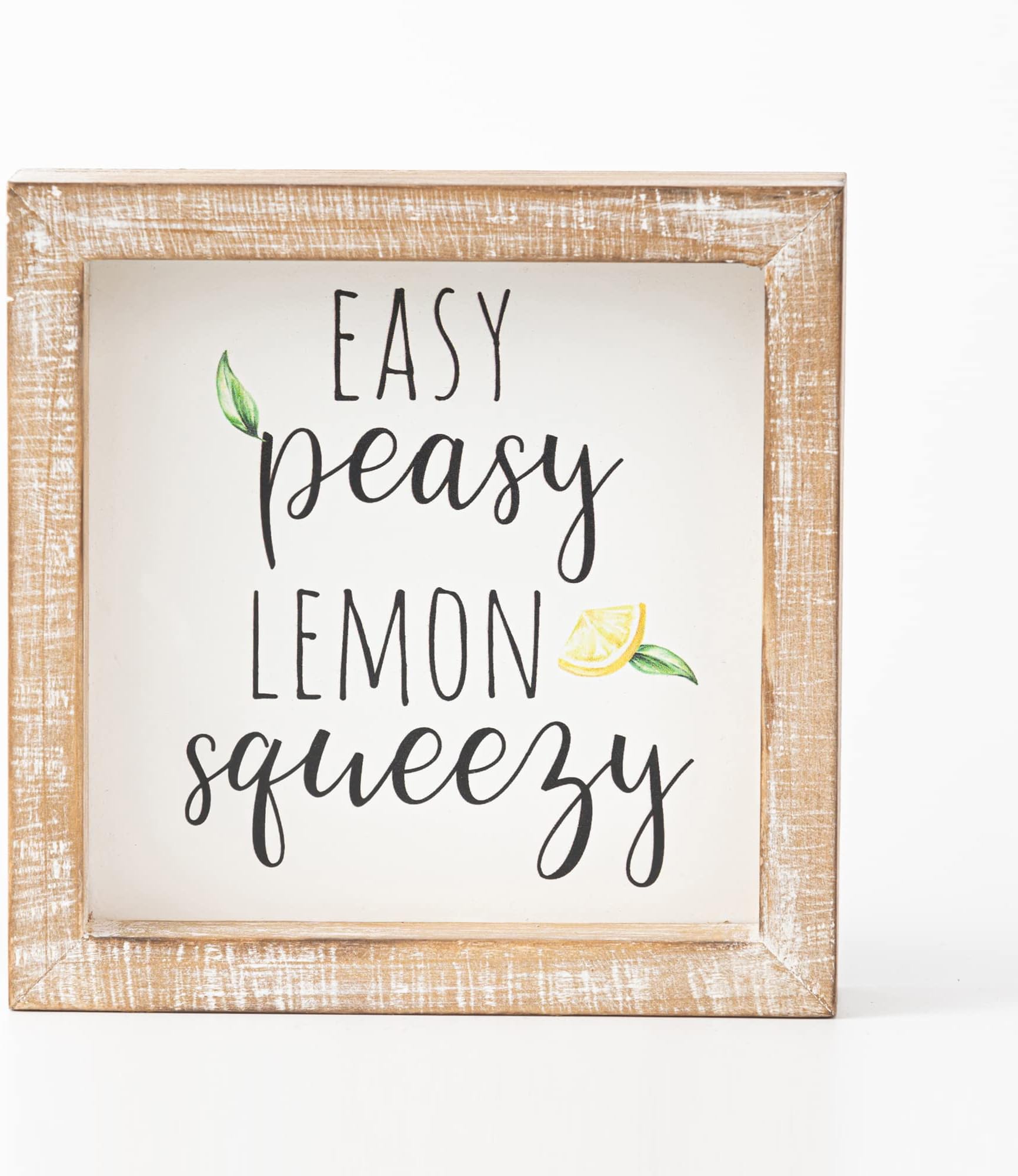 Amazon.com : Lemon Bunch Summer Fruit Sign Lemon Leaf Greenery Tin Sign ...