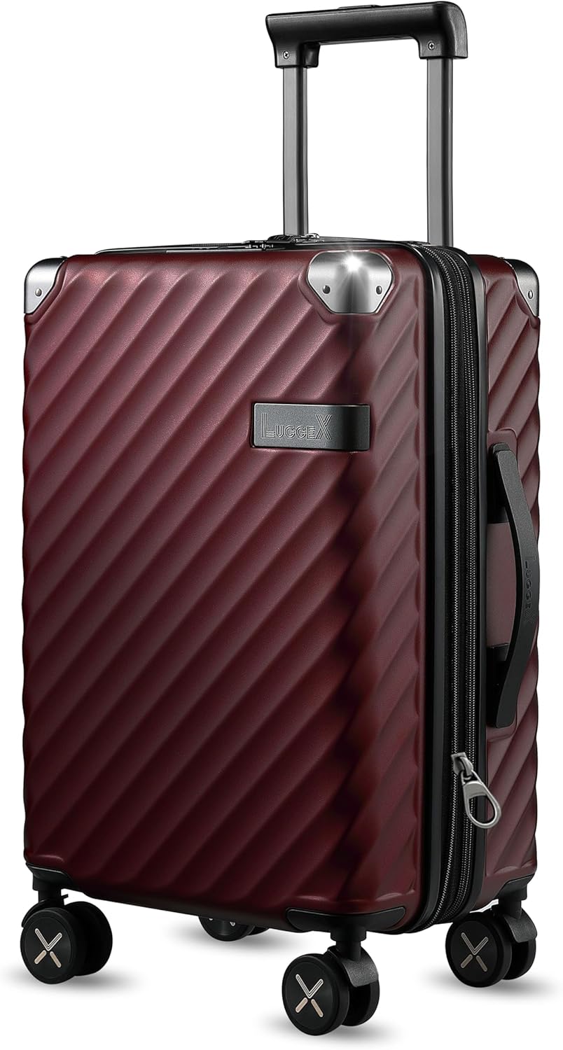 Amazon.com | LUGGEX Carry On Luggage 22x14x9 Airline Approved - 35L ...