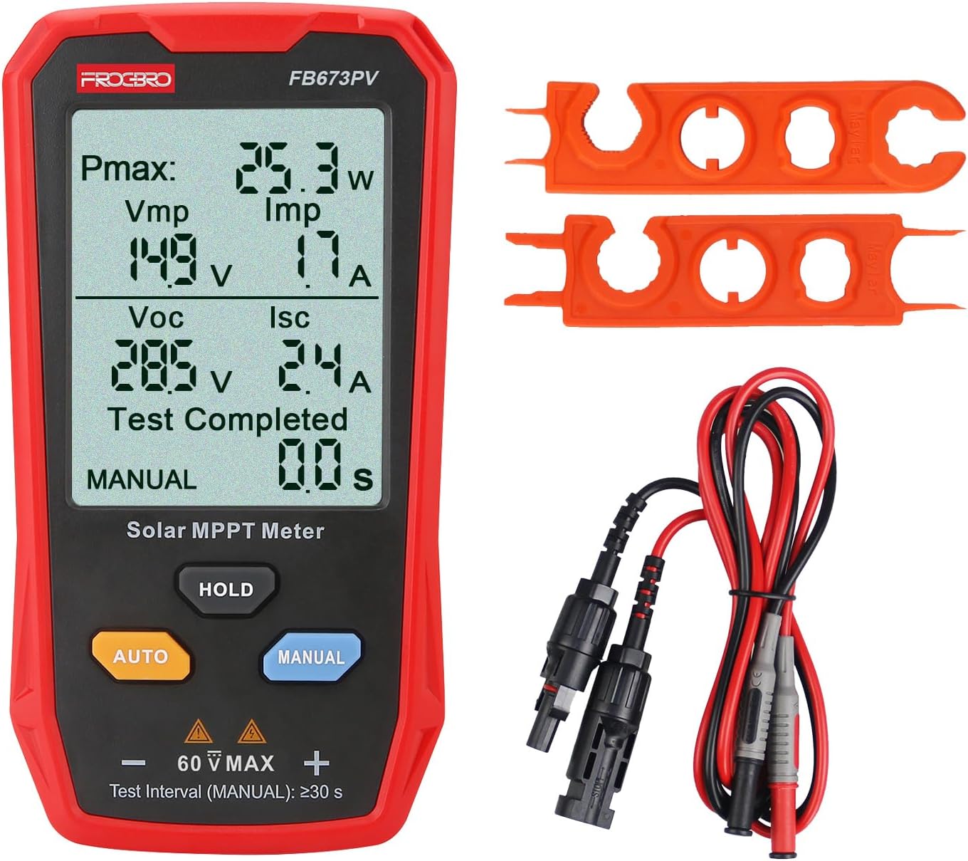 Amazon.com: Solar Panel Tester/EY800W Solar Panel Meter/PV Testing ...
