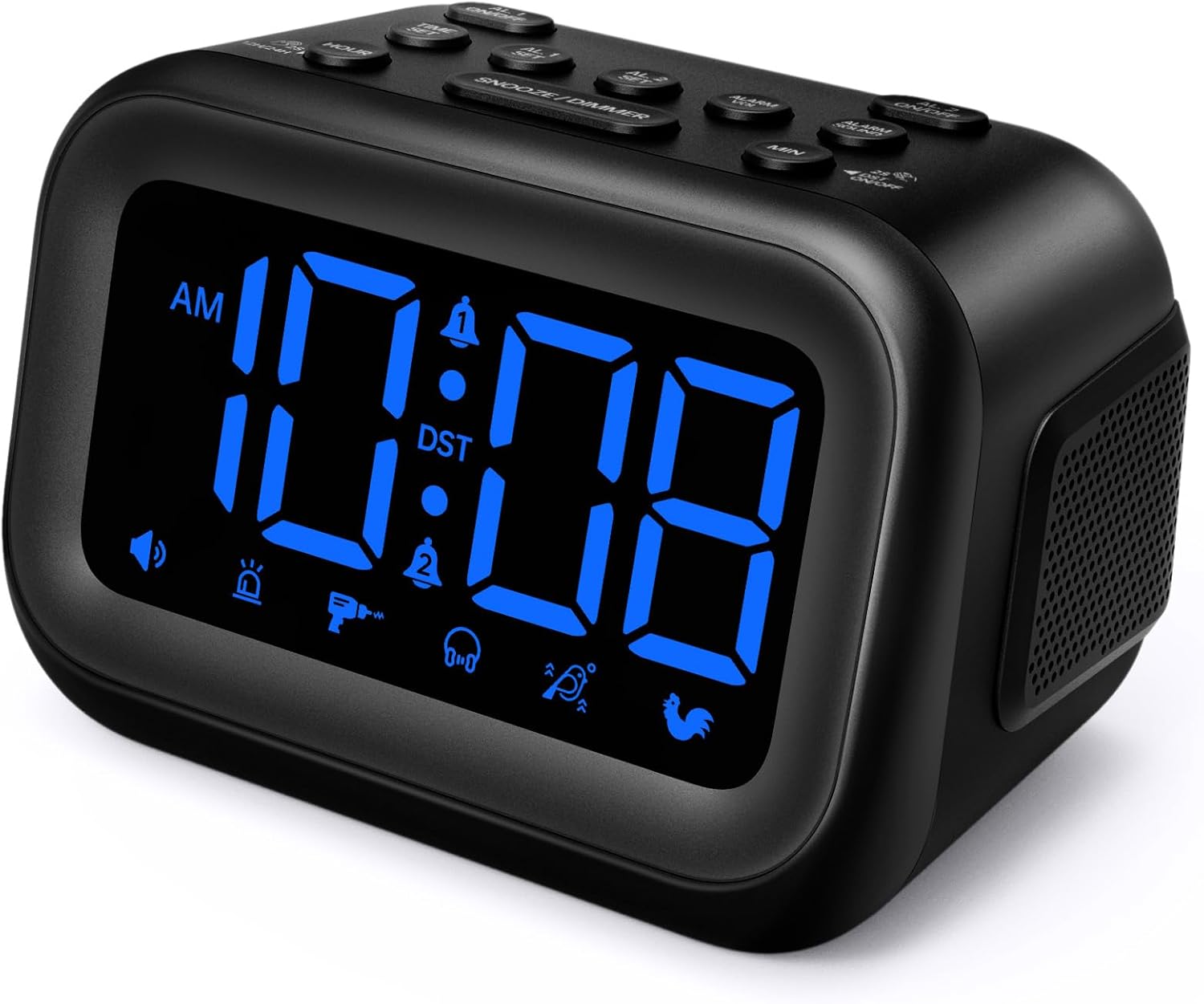 Amazon.com: AuroraCalm Extra Loud Alarm Clock: 115dB Dual Alarms and 6 ...