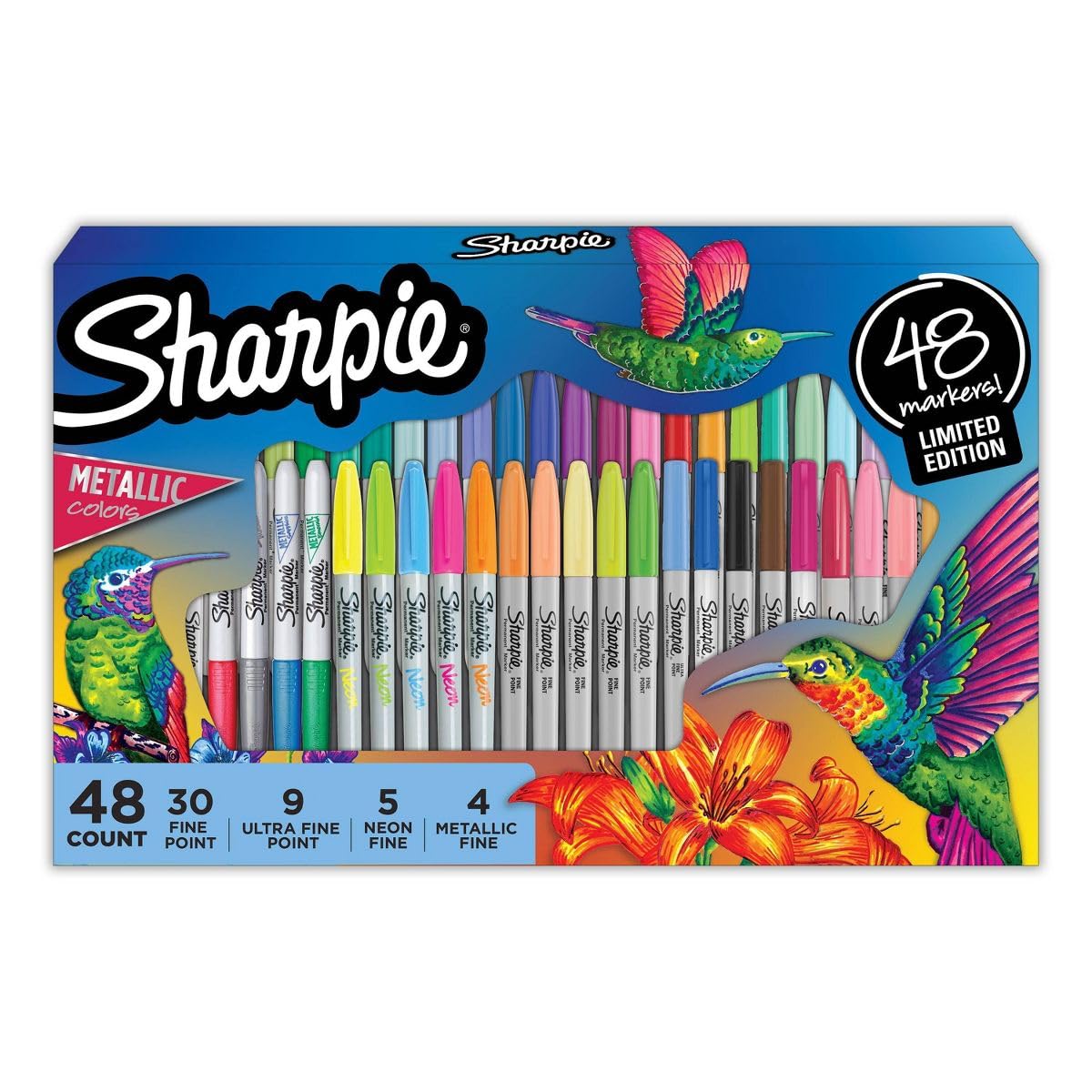 Snapklik.com : SHARPIE 48 Count Permanent Marker Set