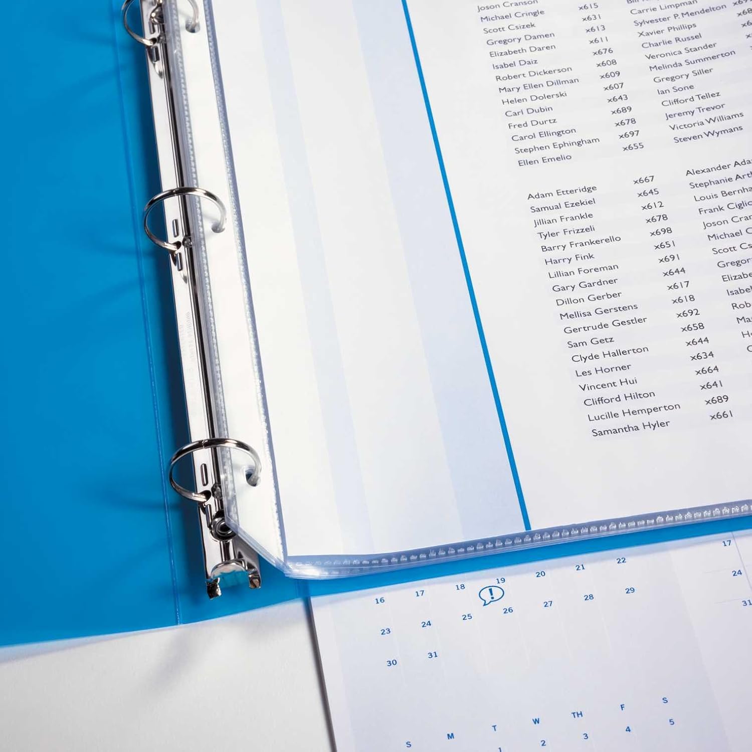 Amazon.com: GBC 3-Hole Punched Sheet Protectors (50pk) - 2020013 ...