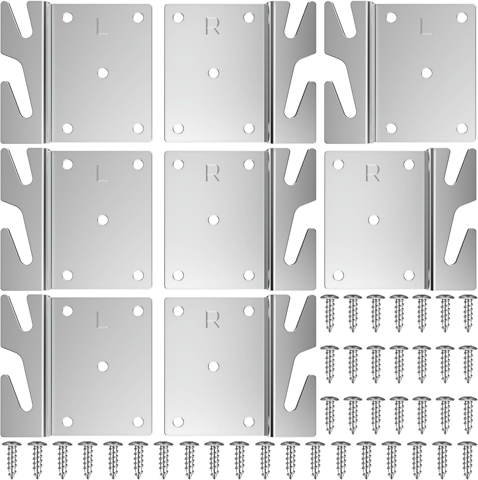 Amazon.com: 4Pcs 711 Hook Conversion Brackets with Hardware, Headboard ...