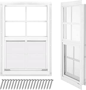 Amazon.com : Tandefio 2 Pack 12''x18'' Shed Windows, Small Sliding ...