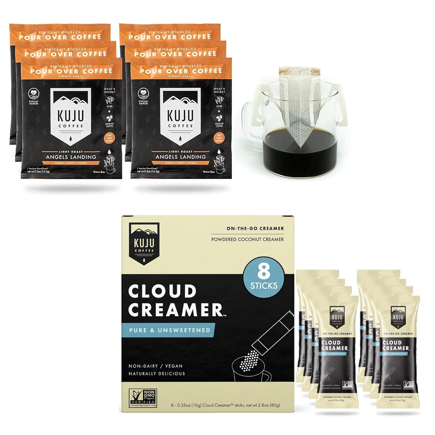 Amazon.com : Kuju Coffee Premium Pour Over Individual Coffee Packets ...