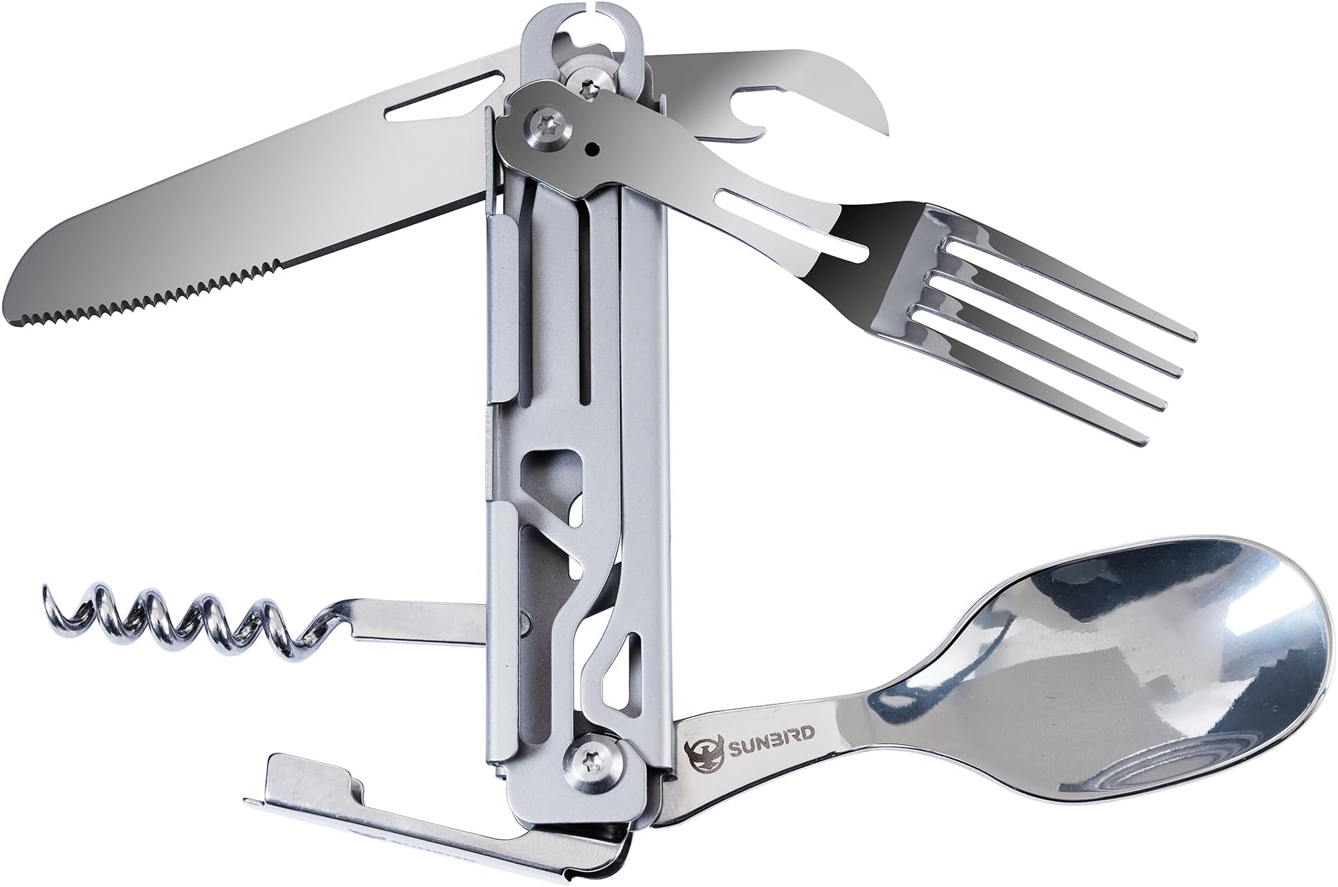 Amazon.com: Camping Utensil Set 6-in-1 Flatware Set Detachable Cutlery ...