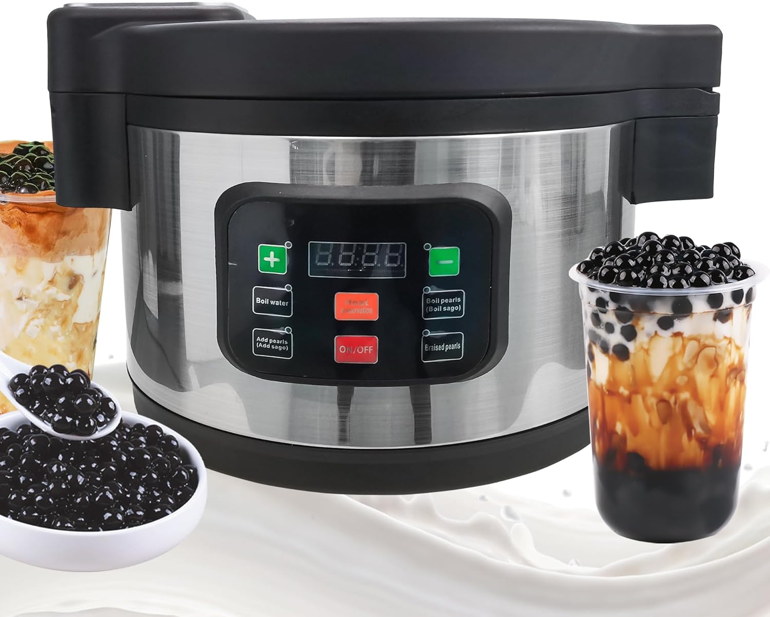 Amazon.com: Vaseni 12L/3.1Gal Commercial Tapioca Pearl Cooker ...