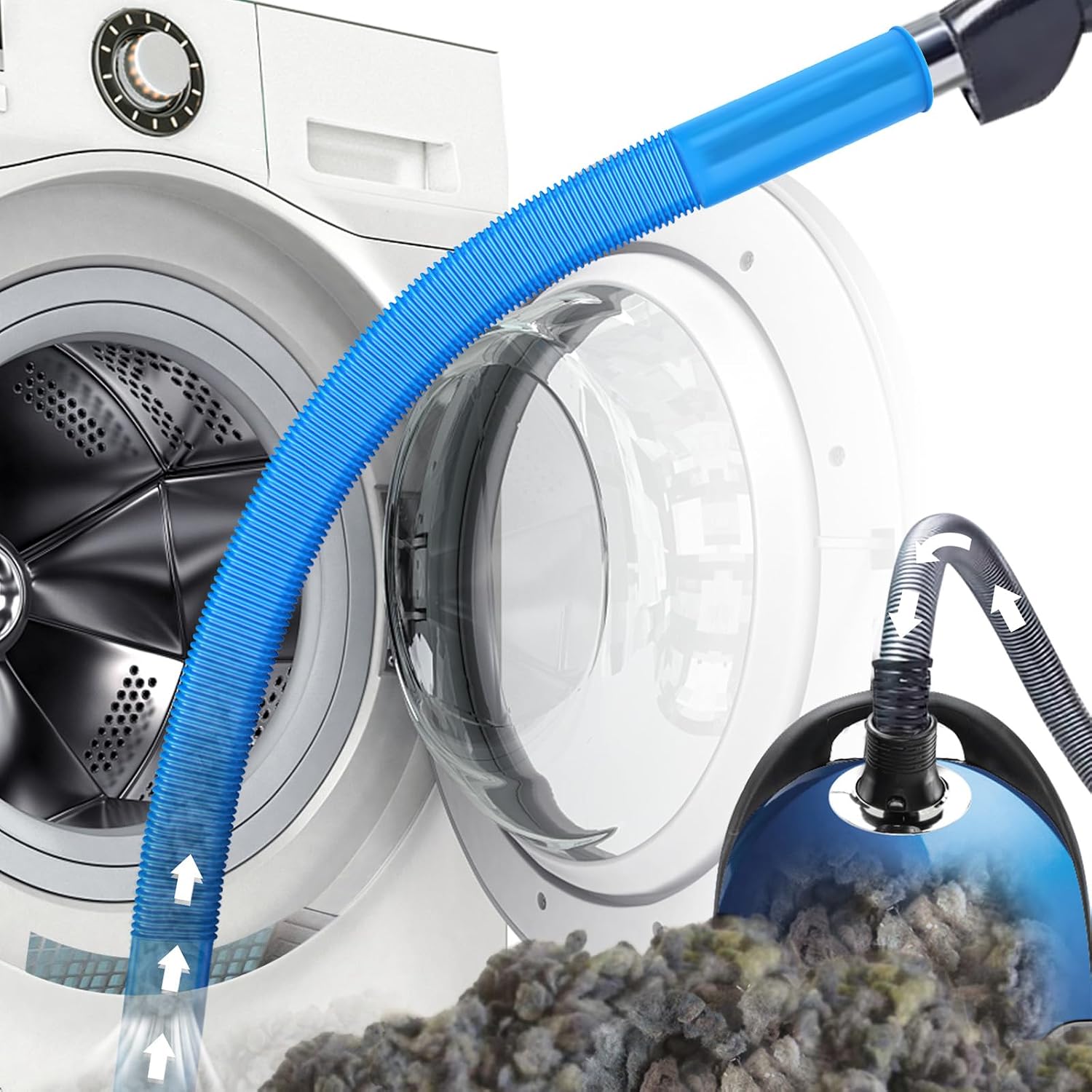 Amazon.com: PetOde Dryer Vent Cleaner Kit, Dryer Lint Vacuum Attachment ...