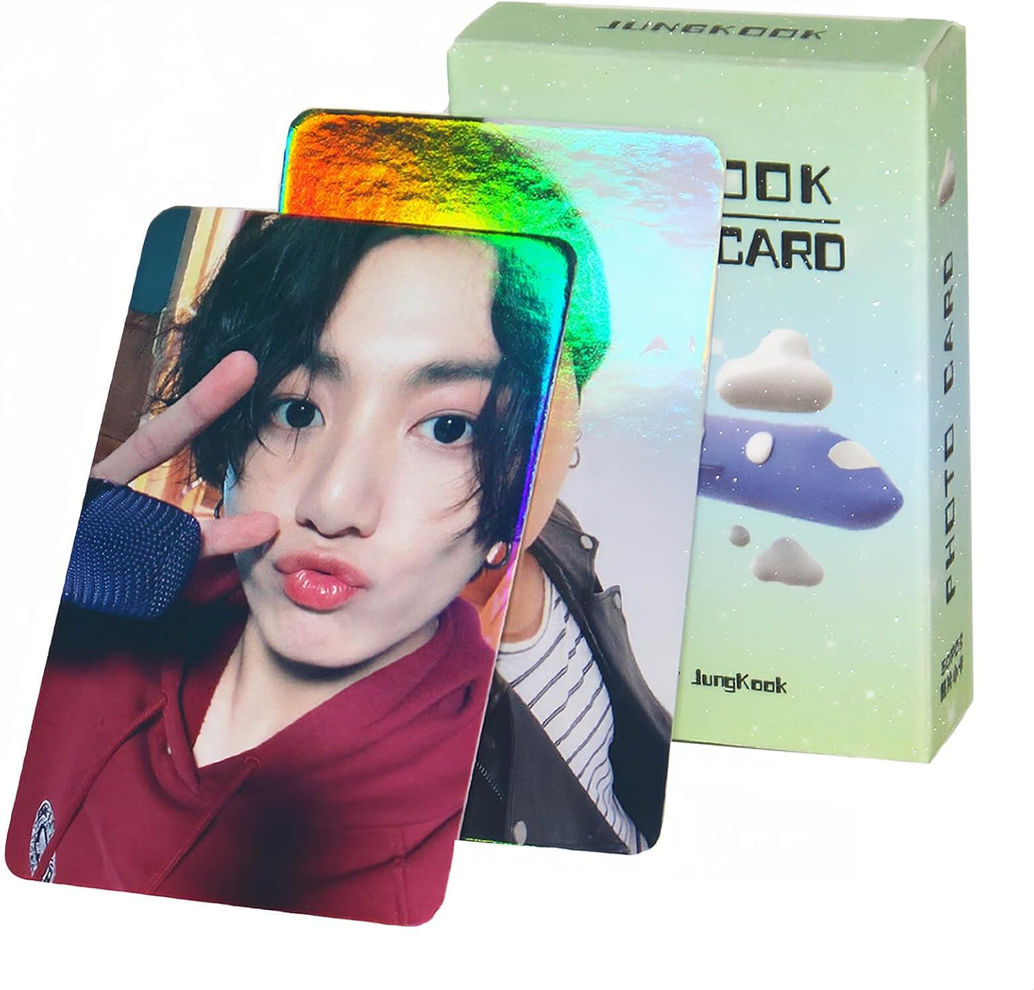 Amazon.com: PYAJUU Kpop Photocard 50pcs Kpop Shiny Laser Photocard Kpop ...