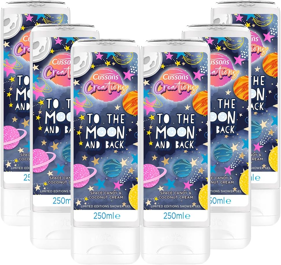 Cussons Creations To The Moon And Back Body Wash 250ml, Multipack of 6 ...