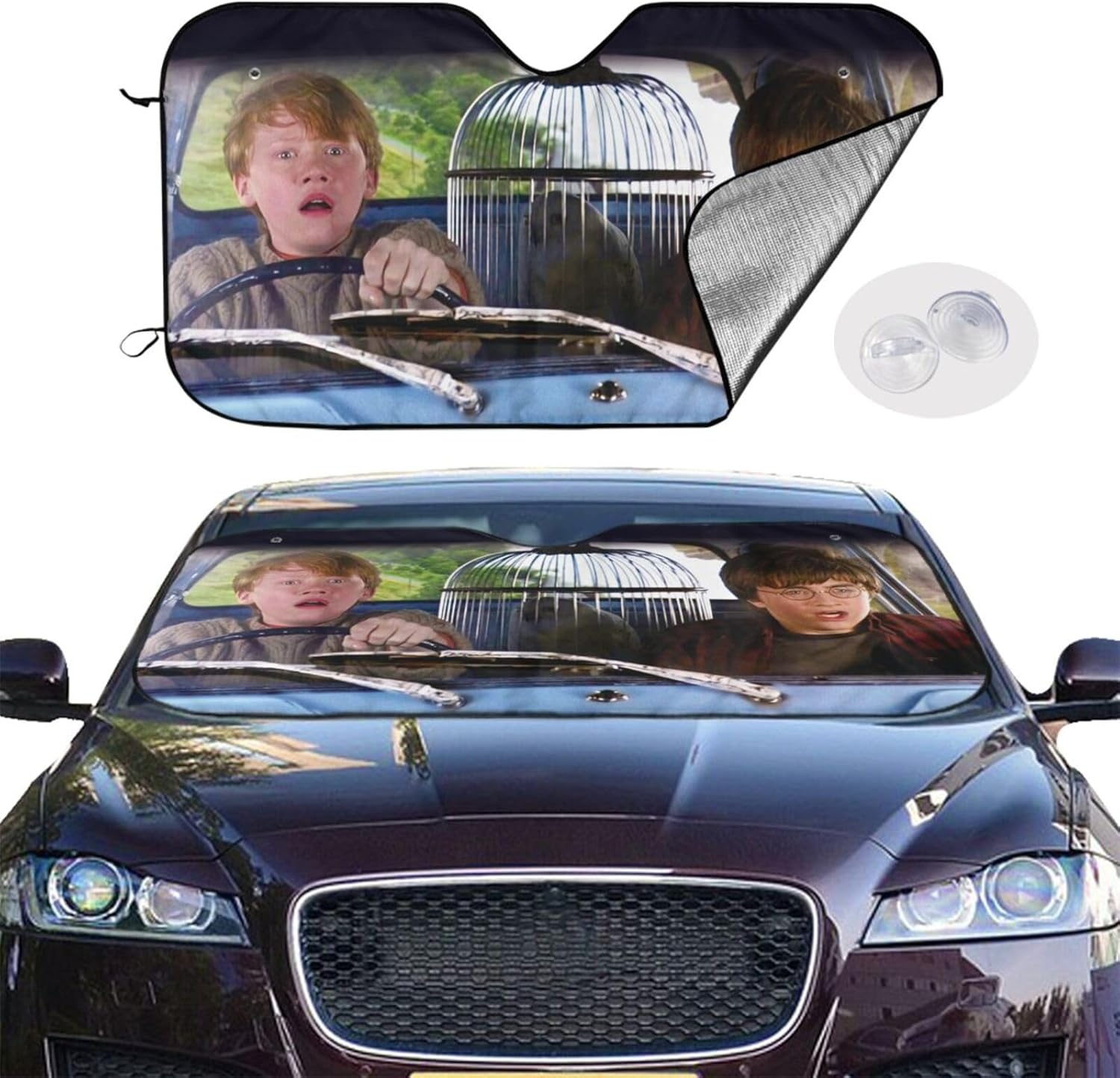 Amazon.com: GENAORW Car Windshield Sun Shade - Universal Fit Car ...