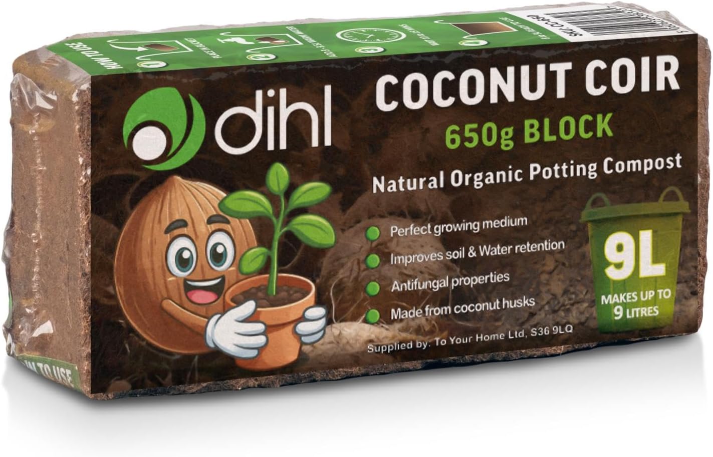 Coco & Coir Peat-free Compost. Potting Compost with 6 months Nutrition ...