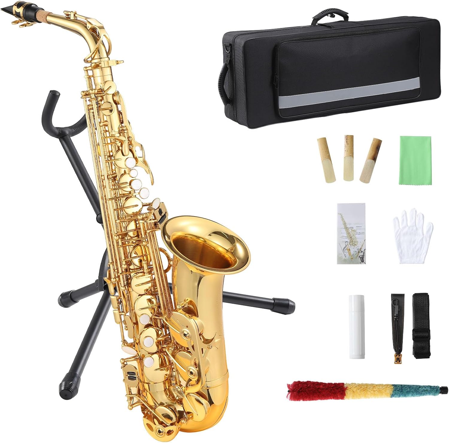 Amazon.com: GarveeLife E Flat Alto Saxophone, AS-100 Alto Saxophone ...