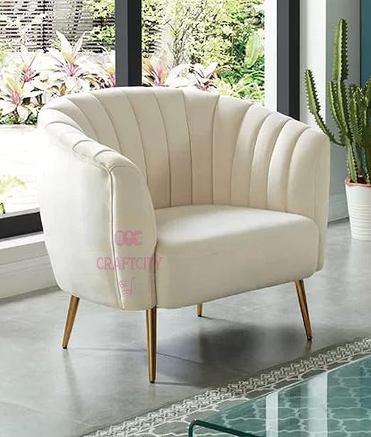 CRAFTCITY |Single Seater Sofa for Living Room |Upholstered Single ...