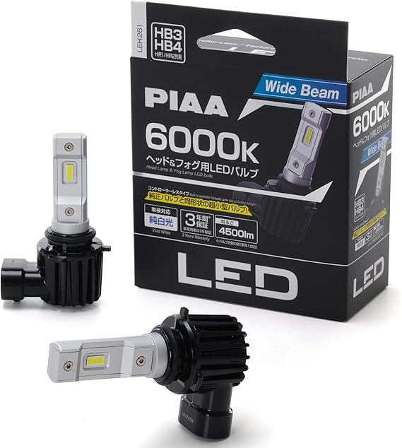 Amazon | PIAA(ピア) 車用 バルブ ヘッドライト/フォグランプ用 LED 6000K 〈コントローラーレスタイプ〉 12V 17W 4500lm HB3/HB4/HIR1 ...