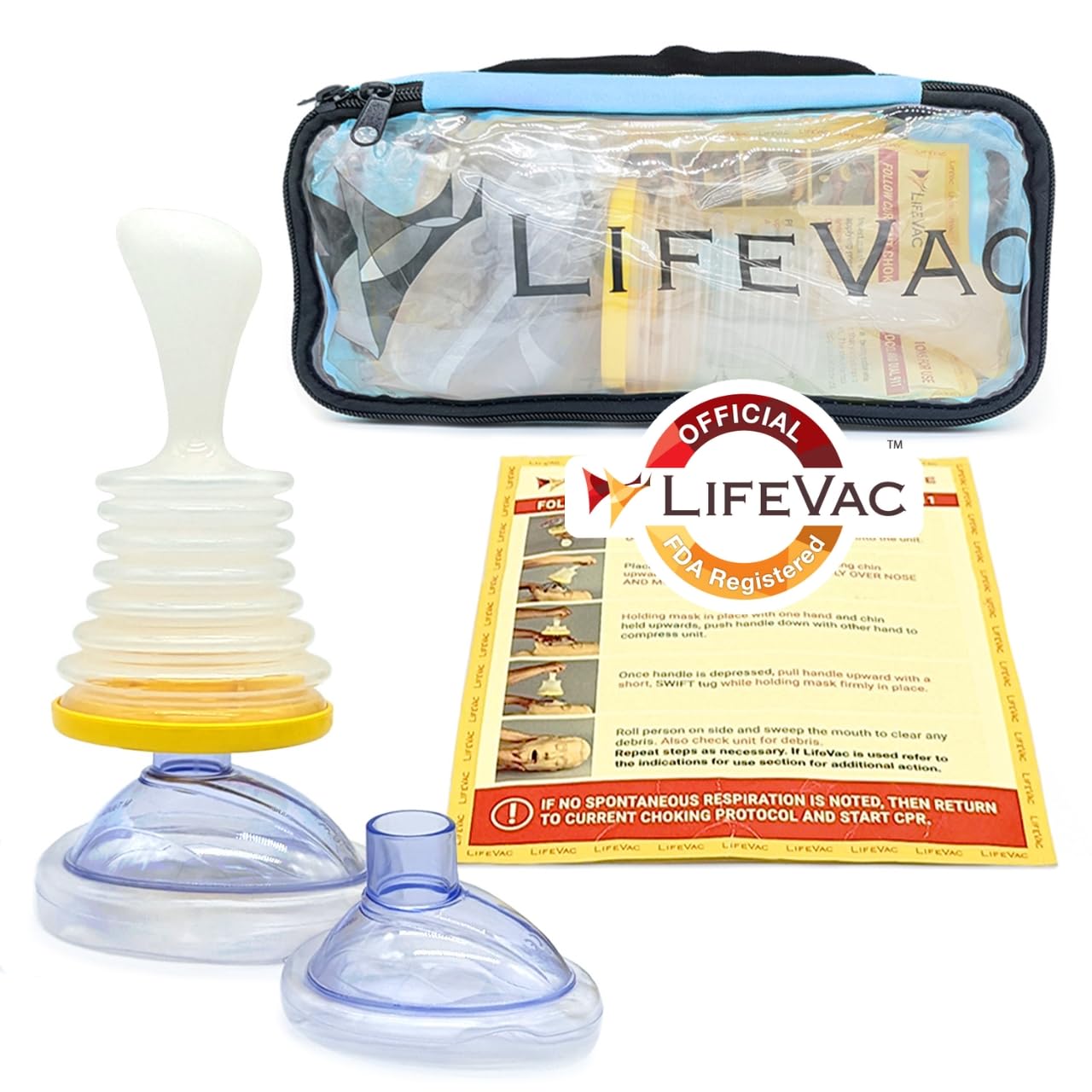 Lifevac Blue Travel Kit Choking Rescue Device Portable Suction First ...